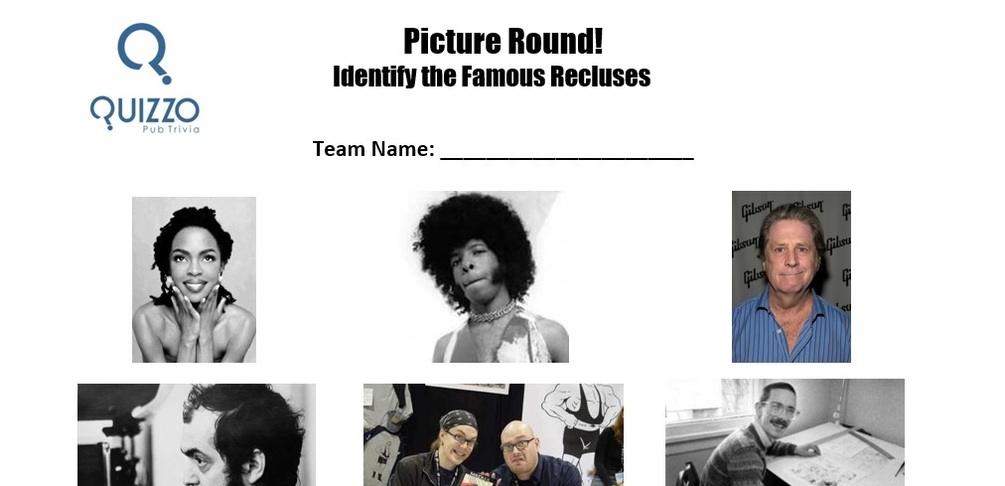 Picture Round: Identify the Famous Recluses