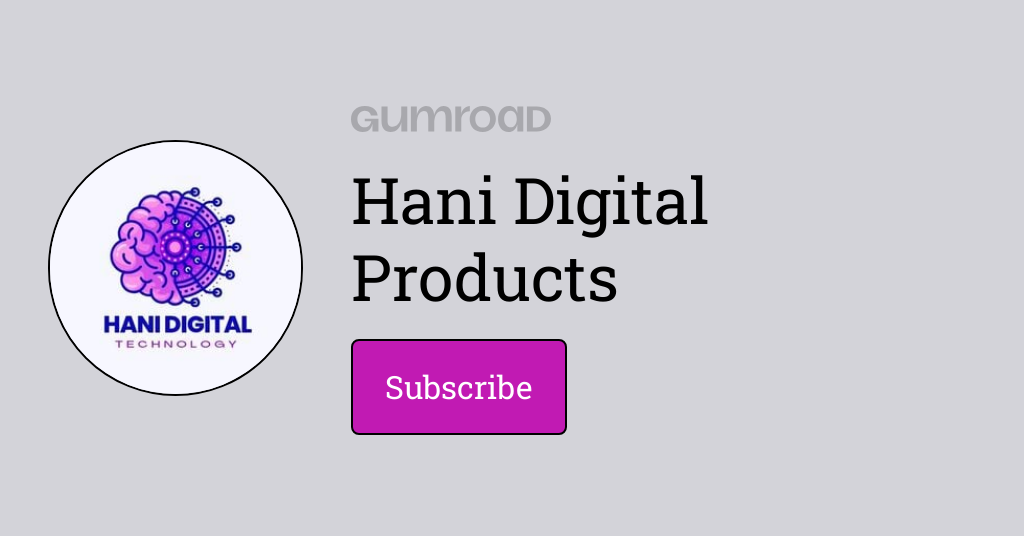 Hani Digital Products