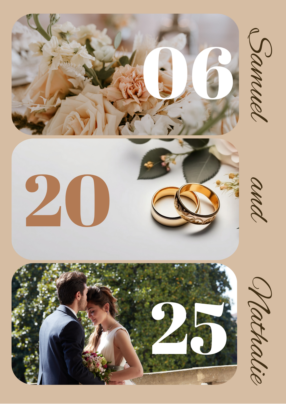 Editable Wedding date post
