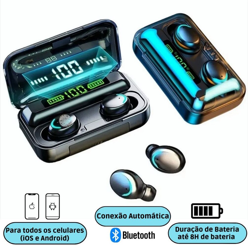 🤑| Fone Bluetooth M10 | 💧 Prova d'água |👂 Audio 9D | 🚚 Frete Grátis ...