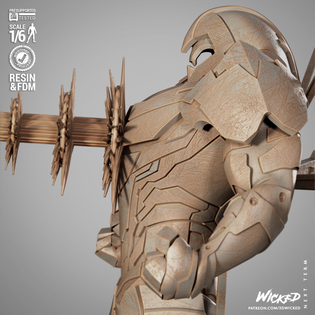 Wicked Marvel Nimrod Sculpture: Tested and ready for 3D printing