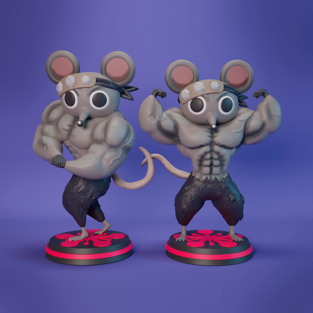 Uzui Ninja Mice (Kimetsu No Yaiba) - BlueSpray3D Models
