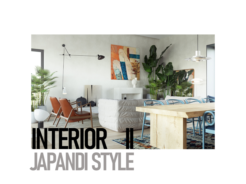 SketchUp 3D Full Interior II Japandi Style