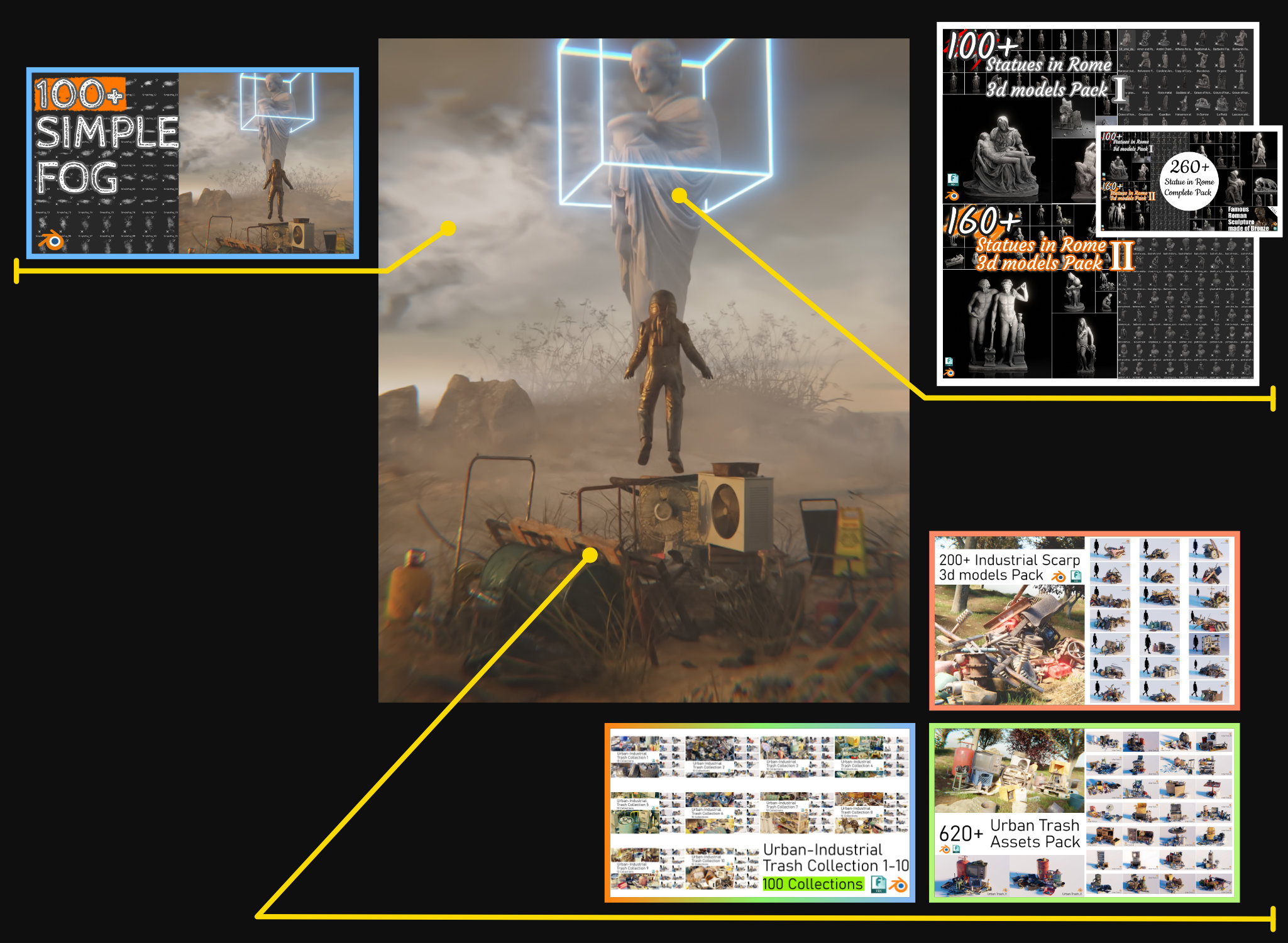 100+ SIMPLE FOG - Assets Pack