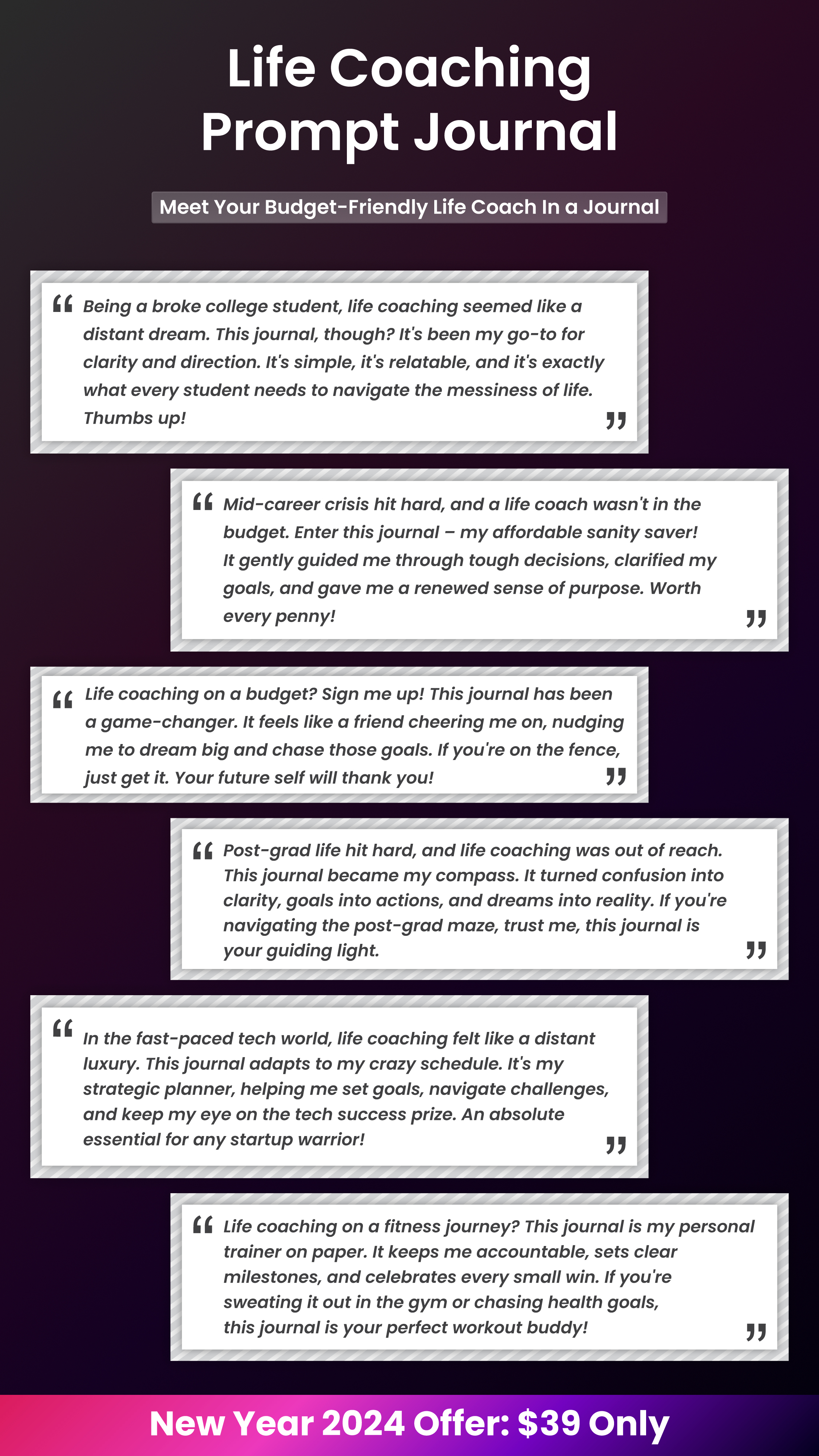 Life Coaching Prompt Journal