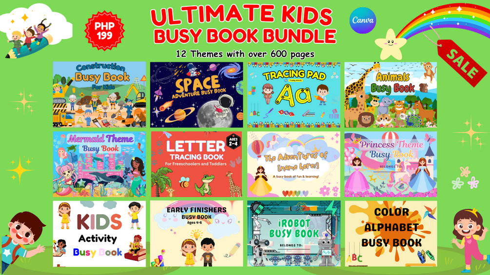 Kids Busy Book Bundle! with Resell Right | MRR & PLR