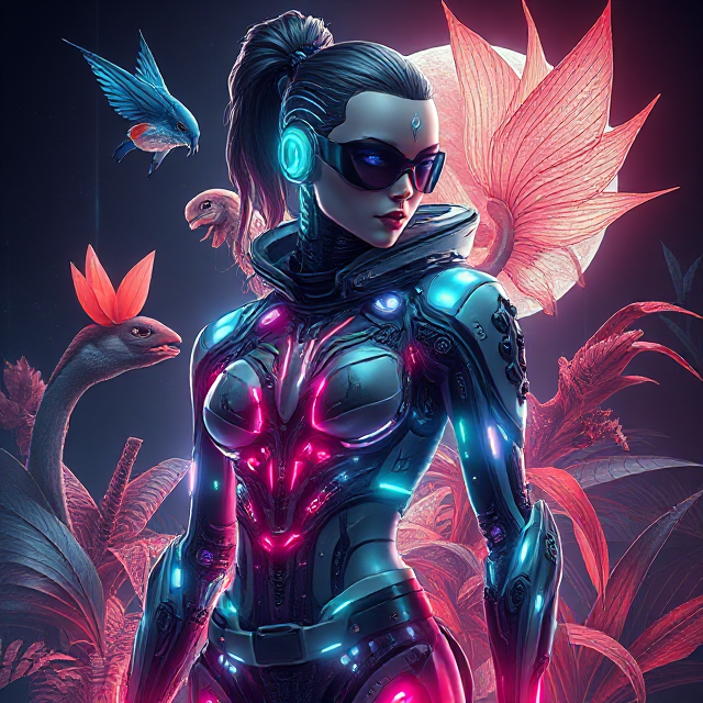 Cybernetic Fusion: A Futuristic Fashion Fantasy