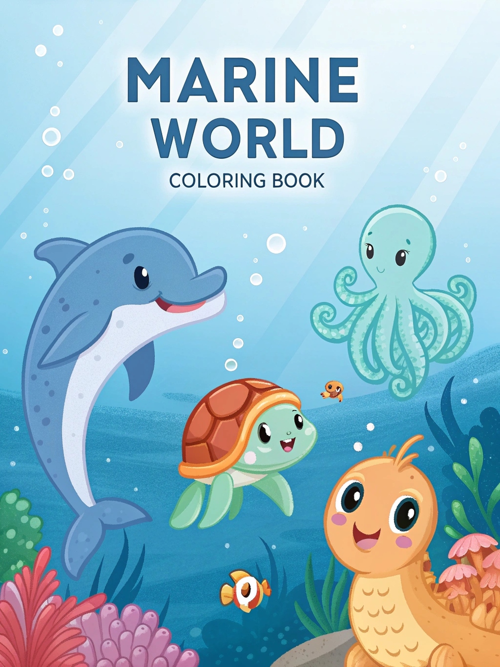 Under the Sea Adventures: A Disney-Style Coloring Book