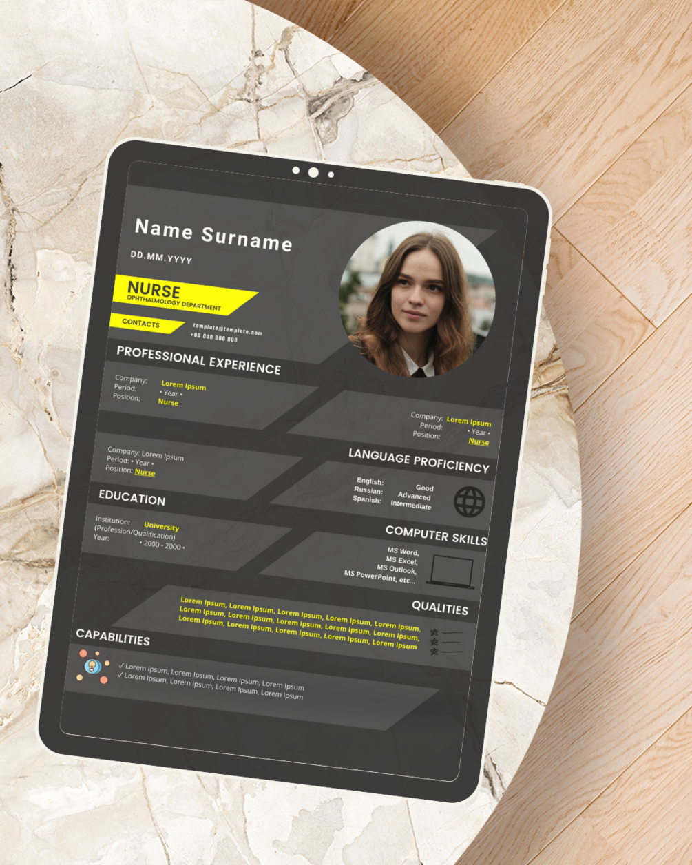 Canva CV Template | Editable Resume Template | Modern Professional ...