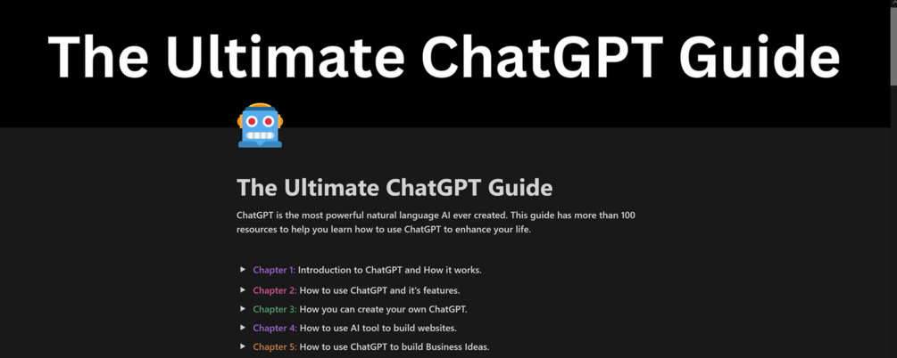 The ULTIMATE ChatGPT Guide