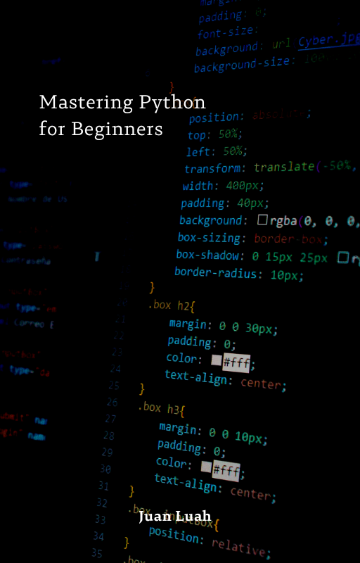 Mastering Python for Beginners (copy)