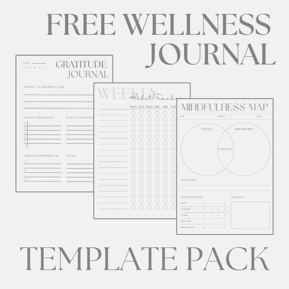 FREE Wellness Journal Template Pack | Download or Print