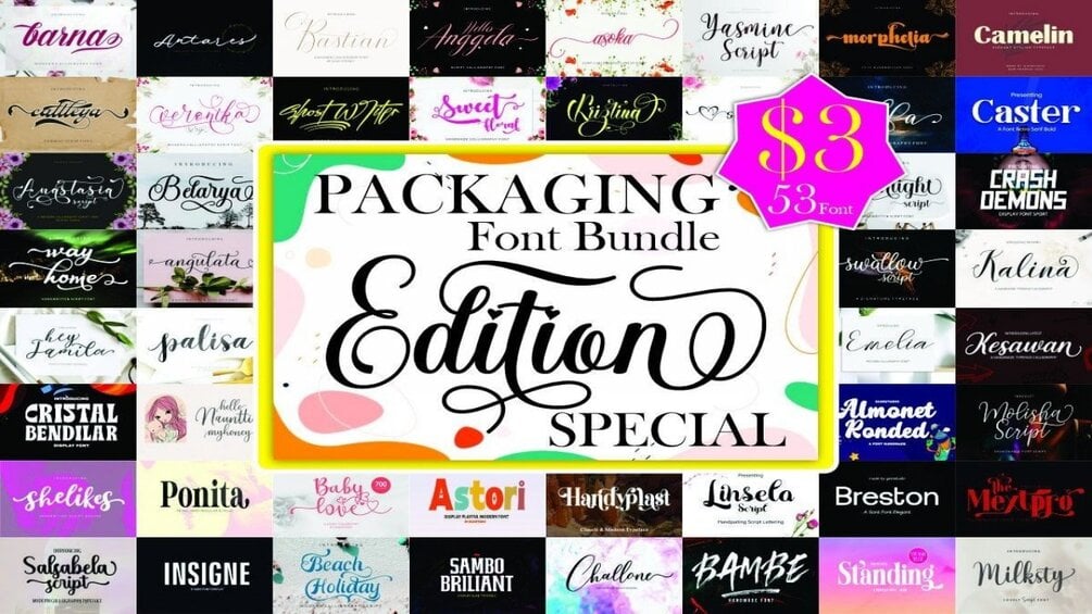 Packaging Font Bundle