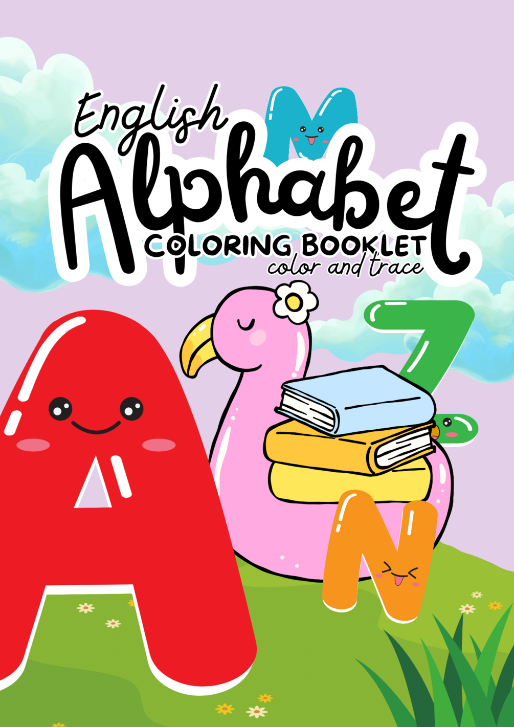 English Alphabet Coloring & Tracing Booklet — Fun A-Z Printable ...