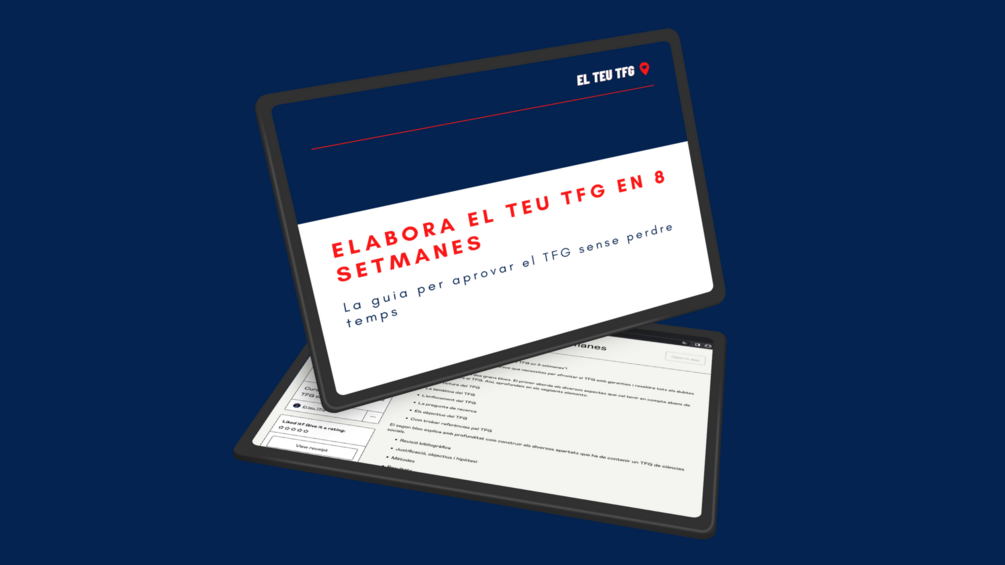 Guia online - Elabora el teu TFG en 8 setmanes