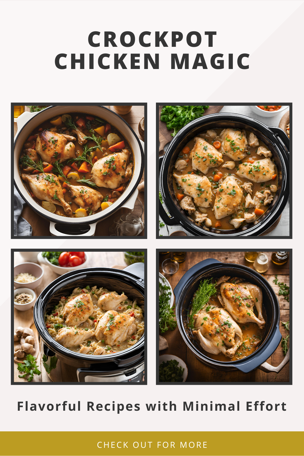 Crockpot Chicken Magic: Flavorful Recipes with Minimal Effort