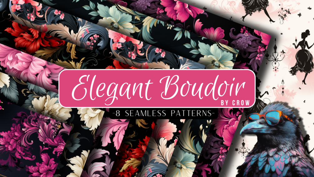 Elegant Boudoir Digital Paper Pack | Seamless Patterns | Commercial Use ...