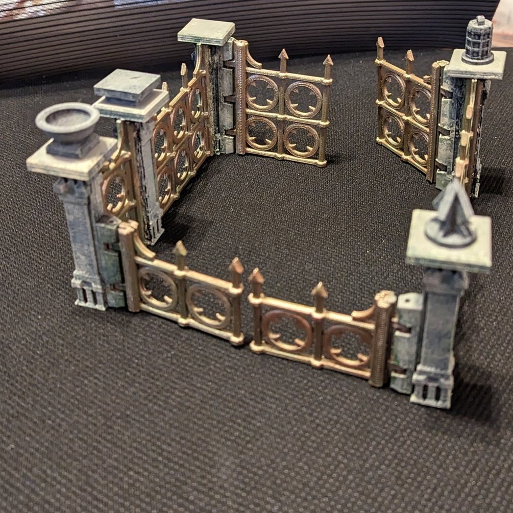 Fences - Fantasy Ruins - Modular Building Set - 3D Printable