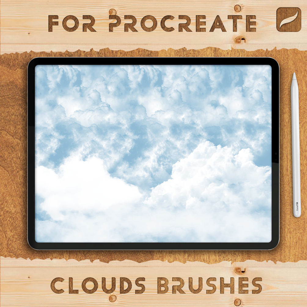 Free Clouds Brushes for Procreate #2