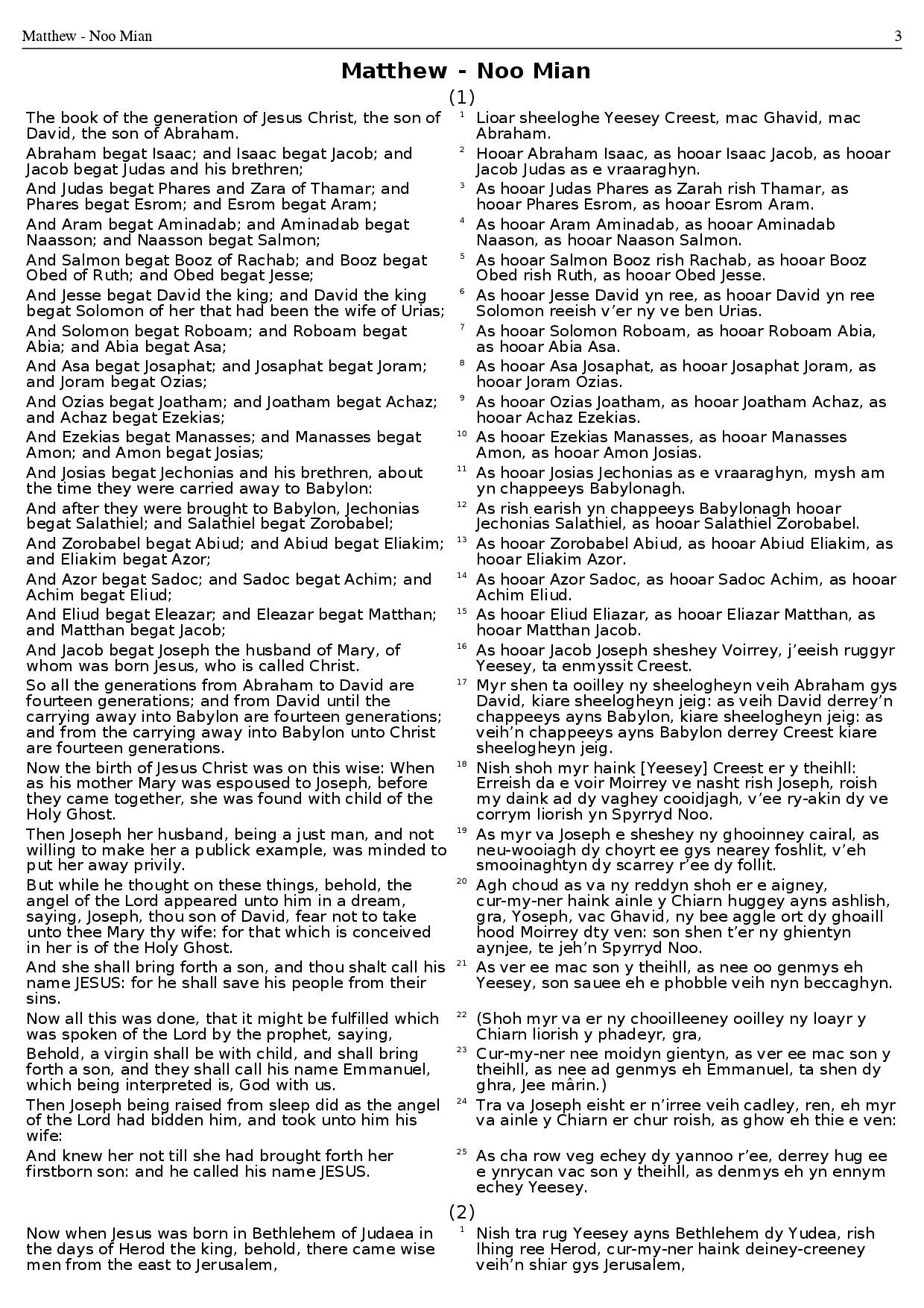 [PDF] New Testament: English - Manx parallel text