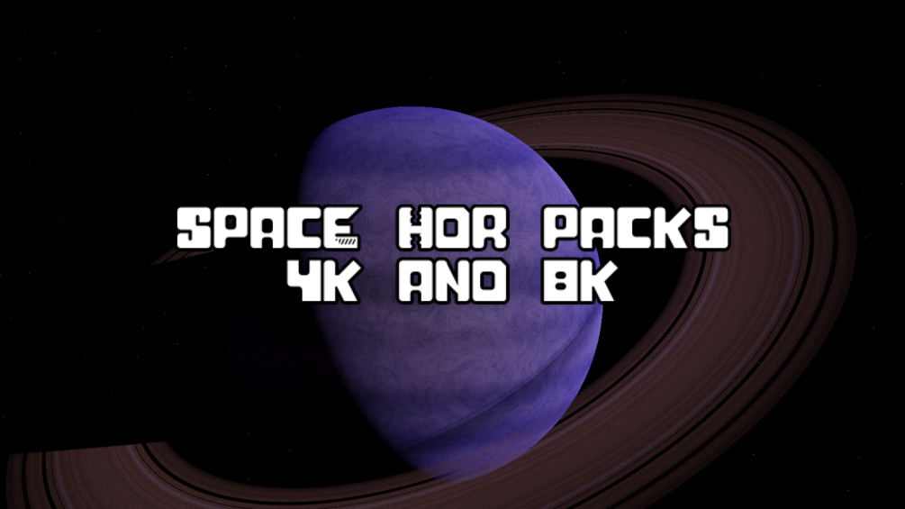 Space HDR Packs: 4k and 8k