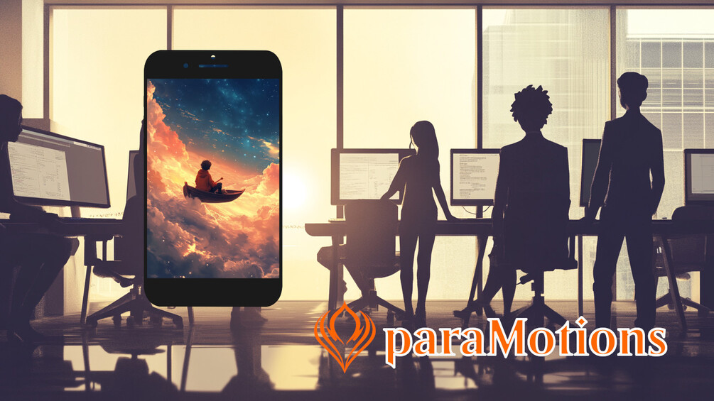 Space Canoe - Parallax Animation Stock Footage