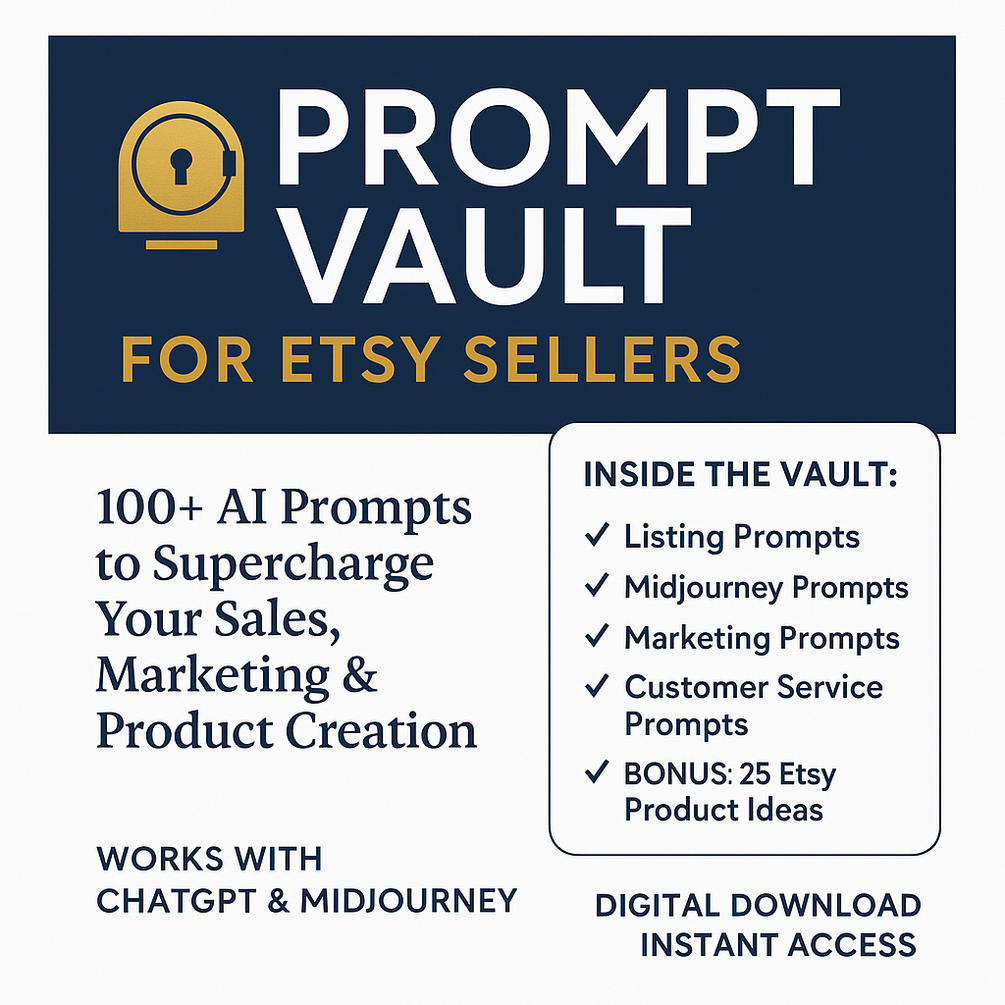 Prompt Vault™ for Etsy Sellers