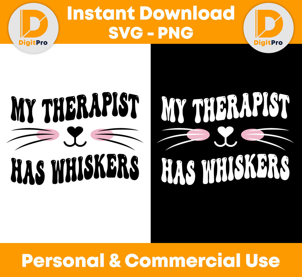 My Therapist Has Whiskers Svg