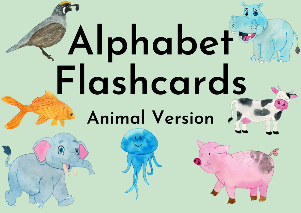 Alphabet Flashcards: Animal Version