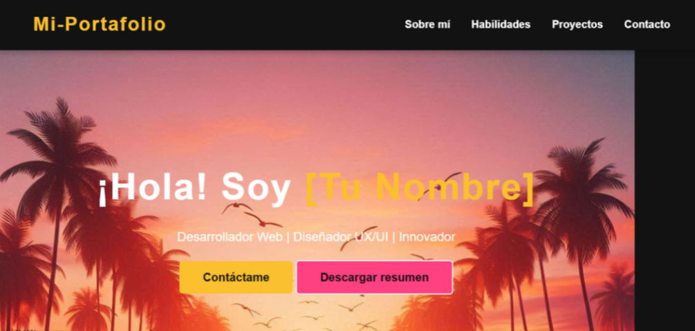 Portafolio personal - moderno