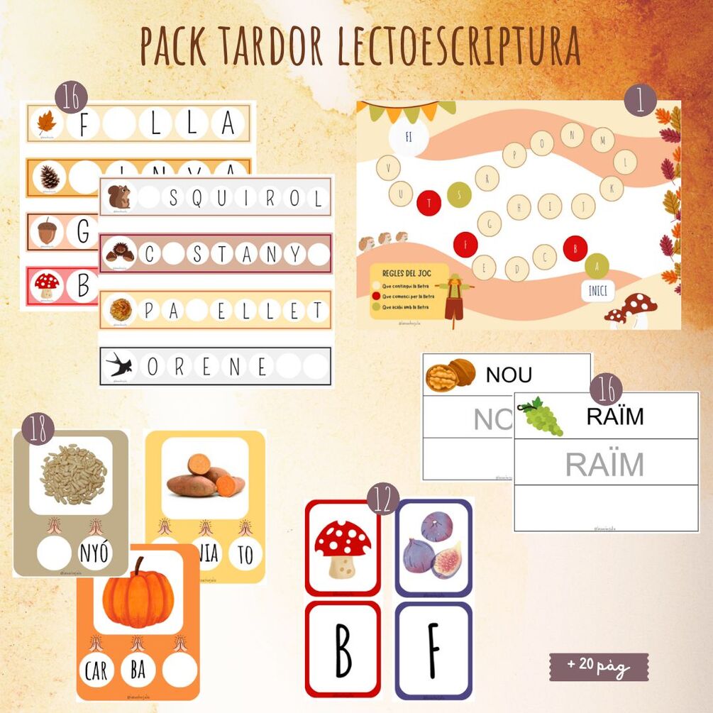Pack tardor lectoescriptura