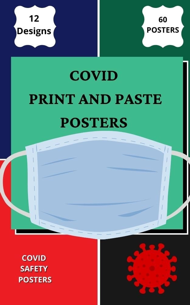Covid Print and Paste Posters