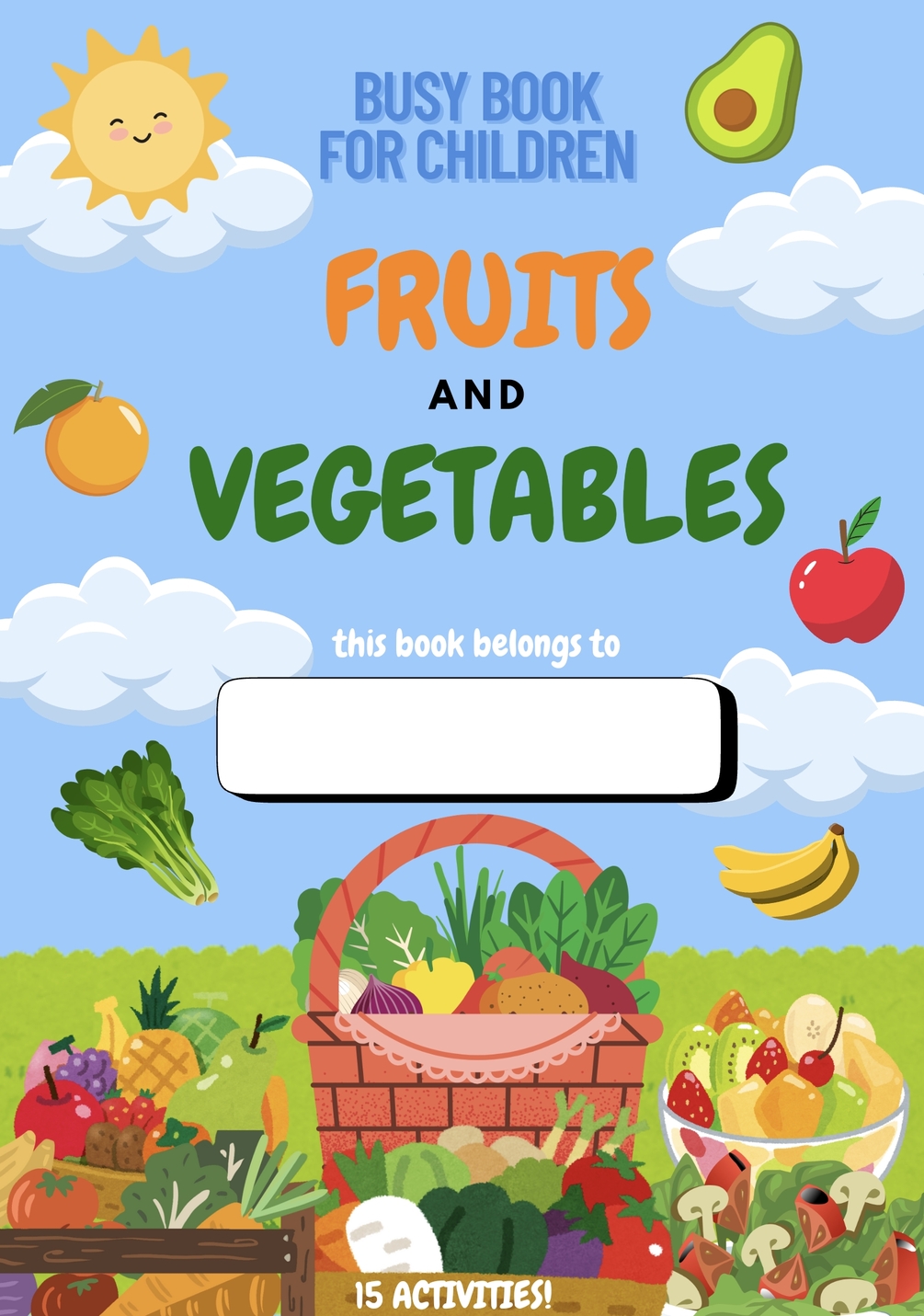 Busy Book: Fruits and Vegetables Themed