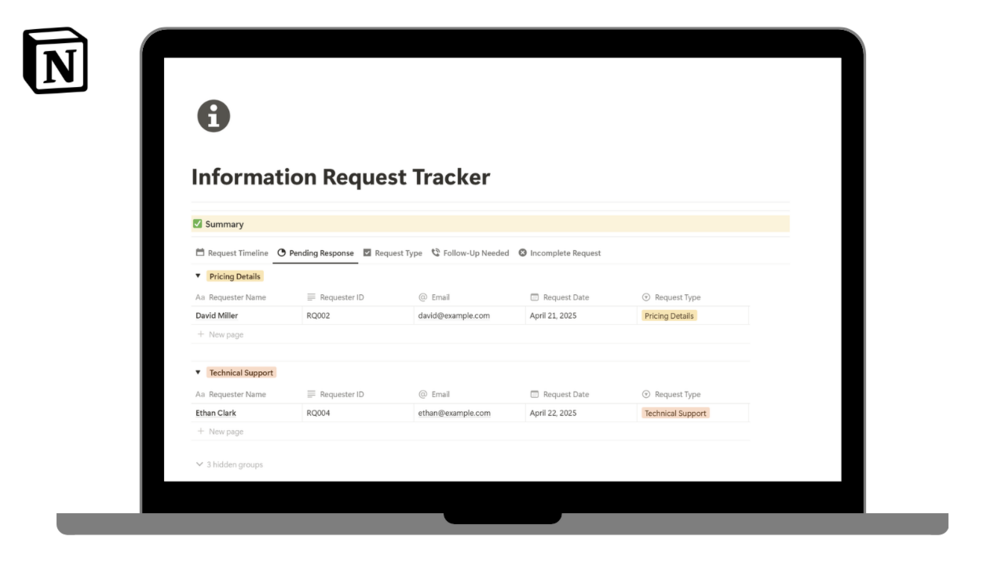 Information Tracker