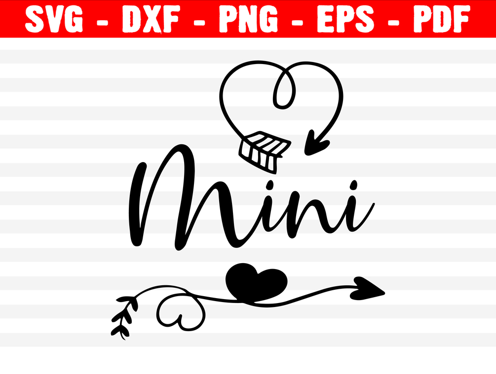 Mini SVG, Mini Cut File, Mini Clip Art, Mini png, Mini dxf, digital ...