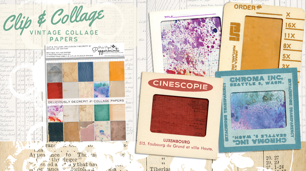 Deliciously Decrepit #1 | Distressed Collage Papers