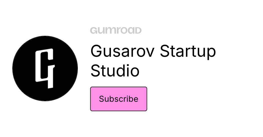 Gusarov Startup Studio