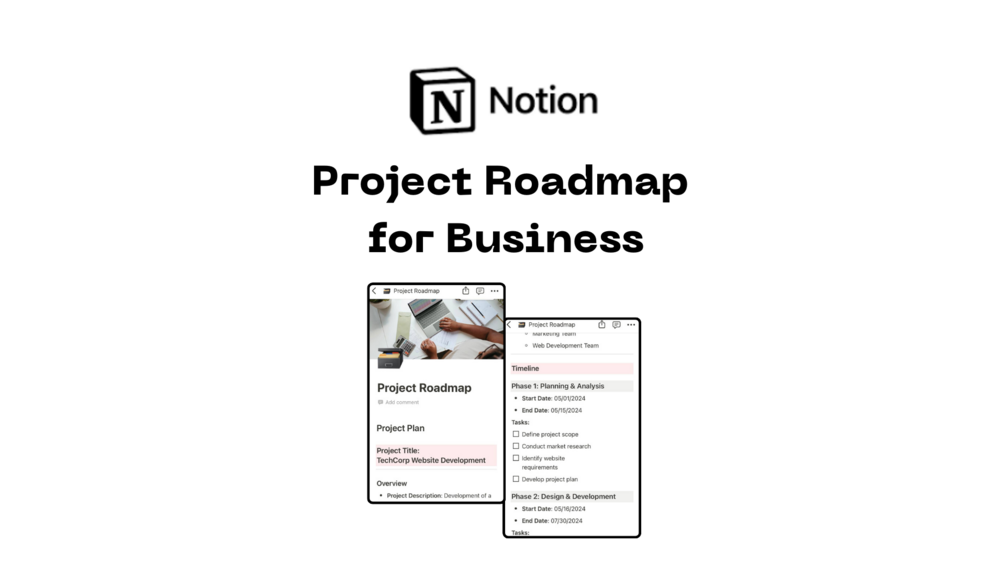 Notion Template: Project Roadmap for Business