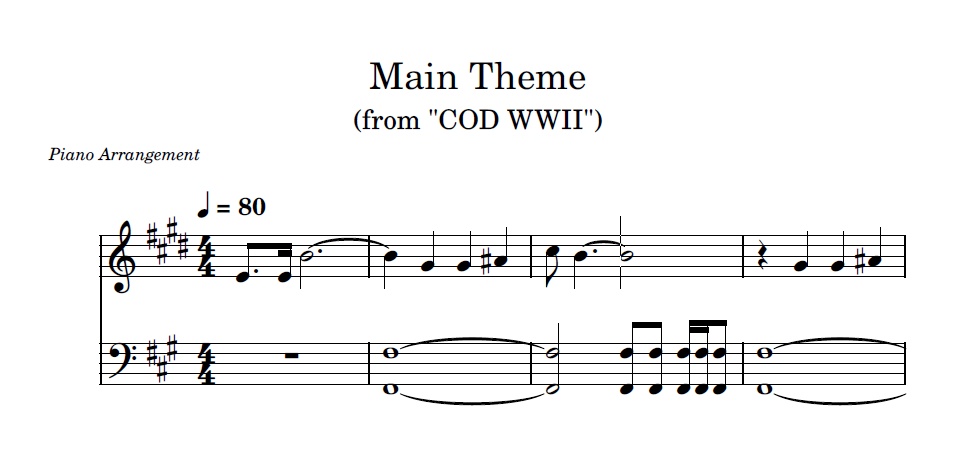 Main menu theme - Call of Duty World War 2
