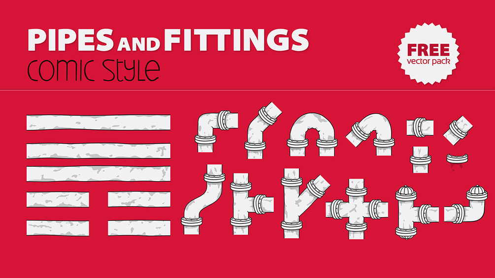 Pipes and Fittings - Comic Style