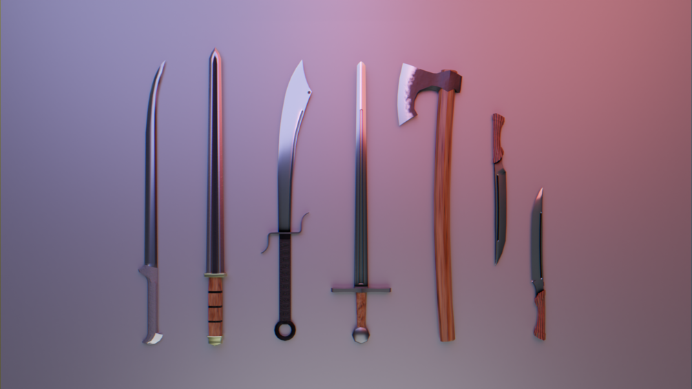 Low Poly Weapons