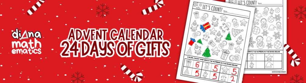 🎄DAY 4: Free Count & Color | Counting Activity | Christmas Themed ...
