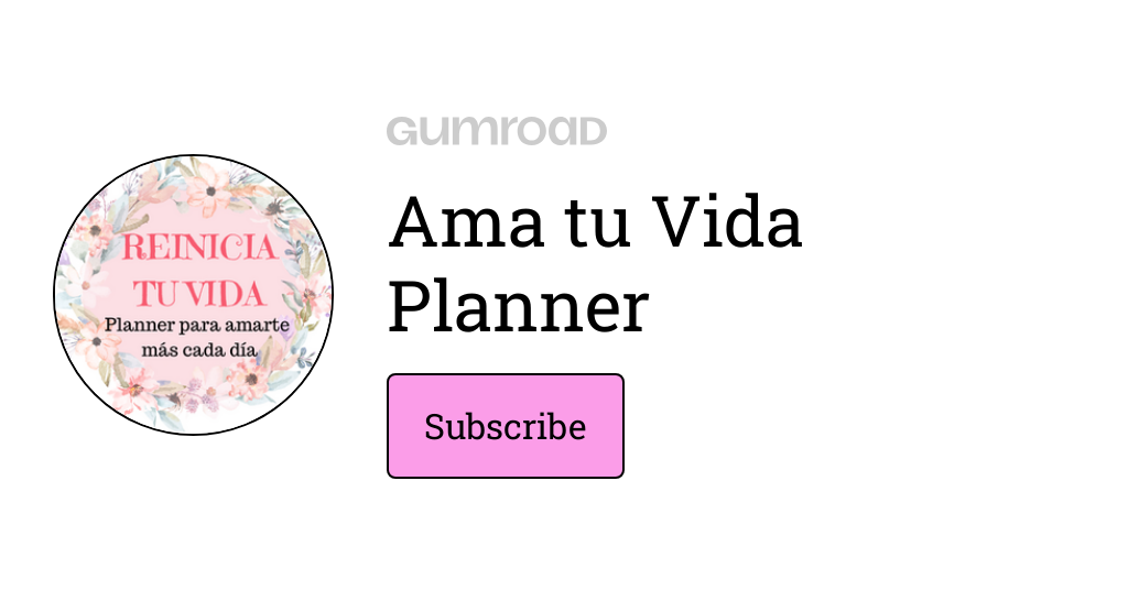Ama tu Vida Planner
