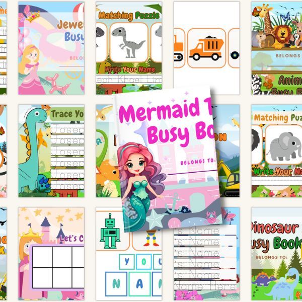 CHILDREN'S FUN & LEARN BUSY BOOK AND WORKBOOKS