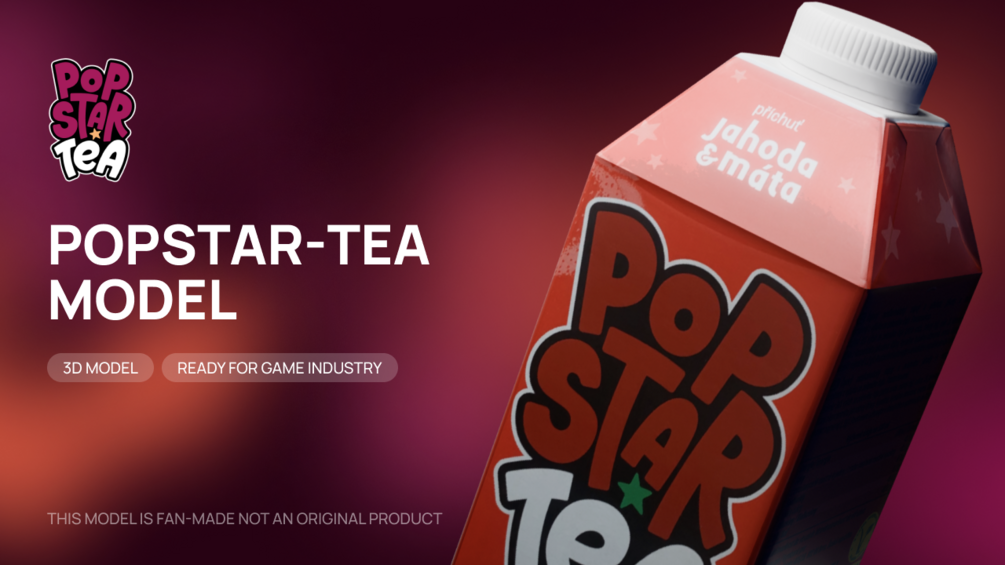Popstar Tea 3D model