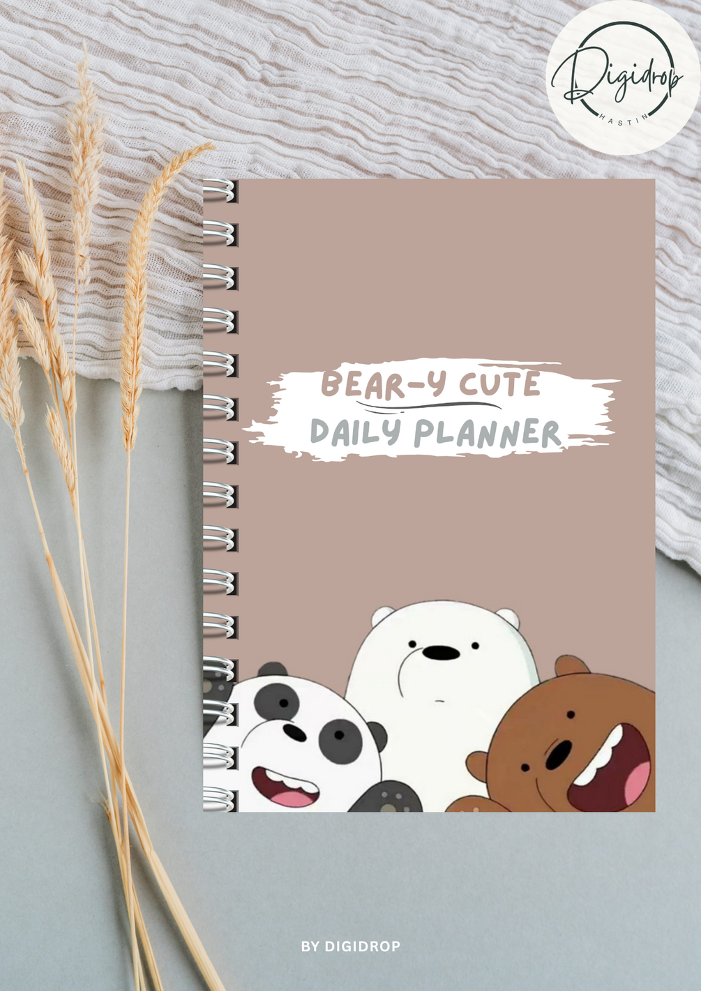We Bare Bears Student Planner + Free Minimalist Clay & Cream Student ...