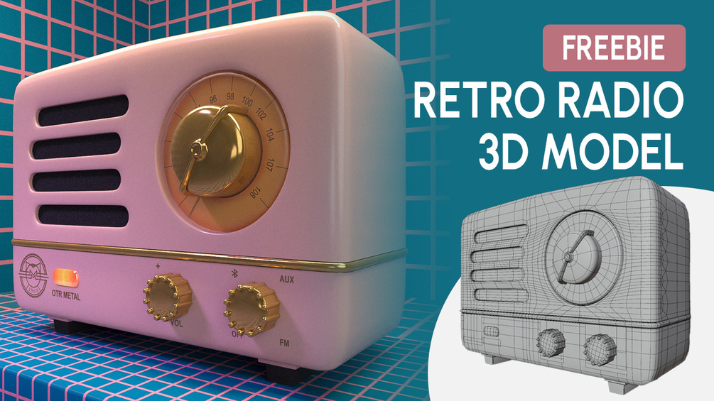 Vintage Radio - 3D model