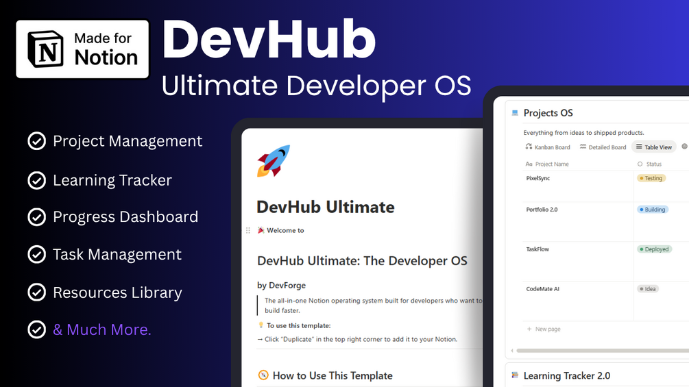 DevHub — The Ultimate Developer OS