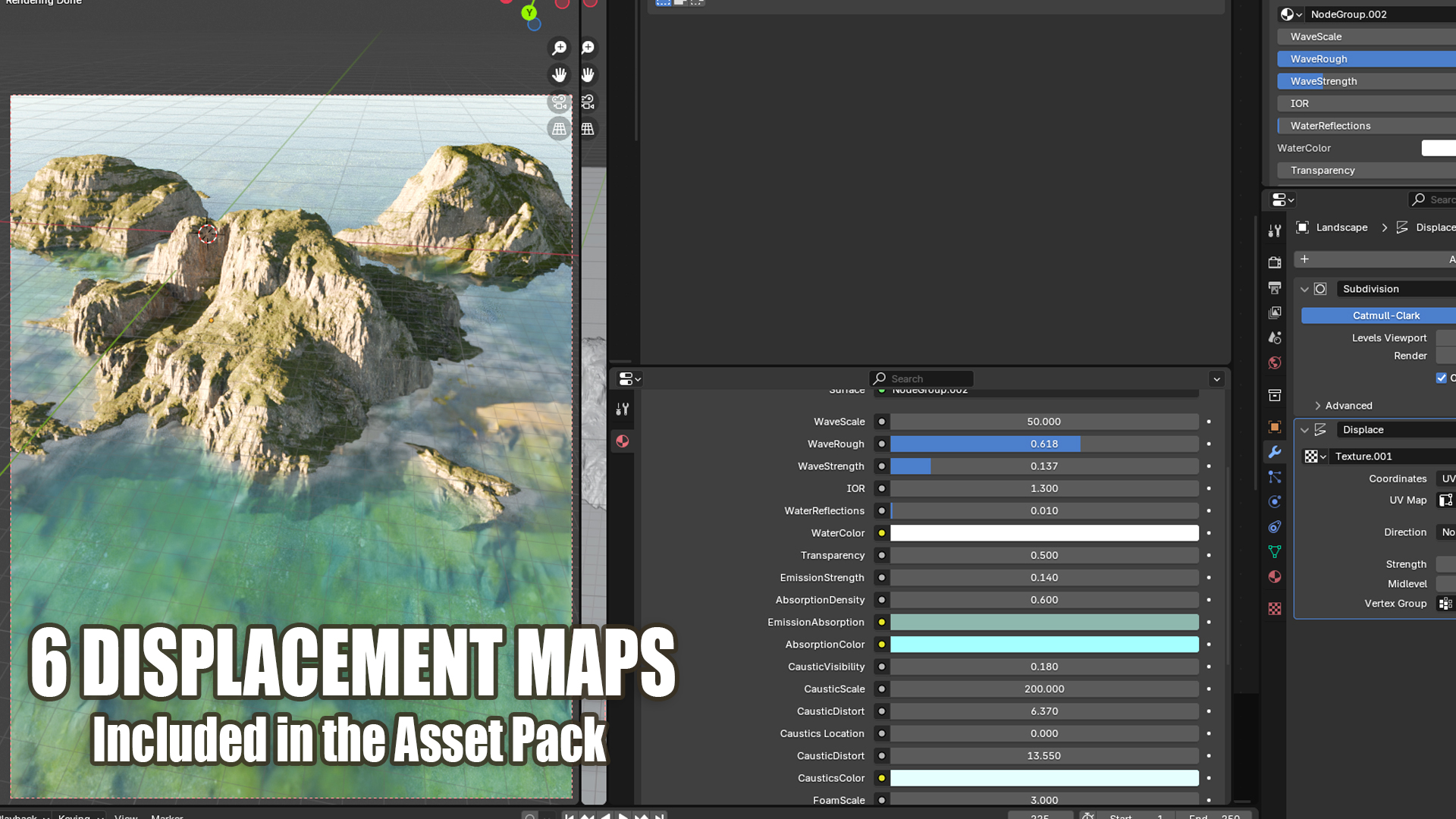 Water Shader Blender Add-on + Assets & Terrains