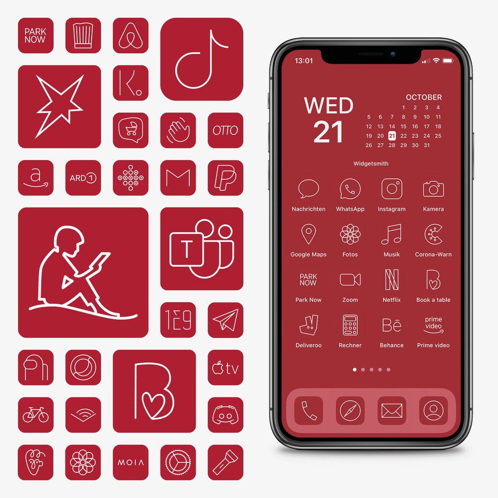 407x icon ios 14 app iphone | minimalist, premium app icons + wallpaper ...